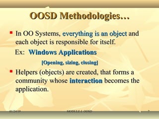 Object Oriented System Design | PPT