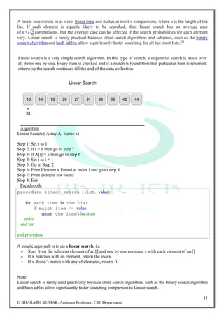Introduction of Data Structures and Algorithms by GOWRU BHARATH KUMAR | PDF