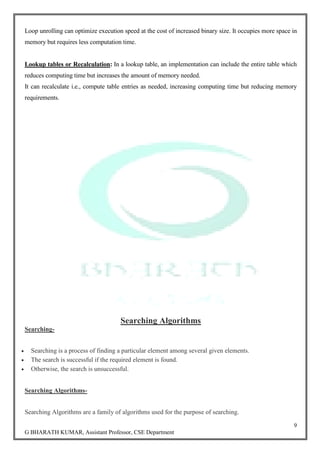 Introduction of Data Structures and Algorithms by GOWRU BHARATH KUMAR | PDF