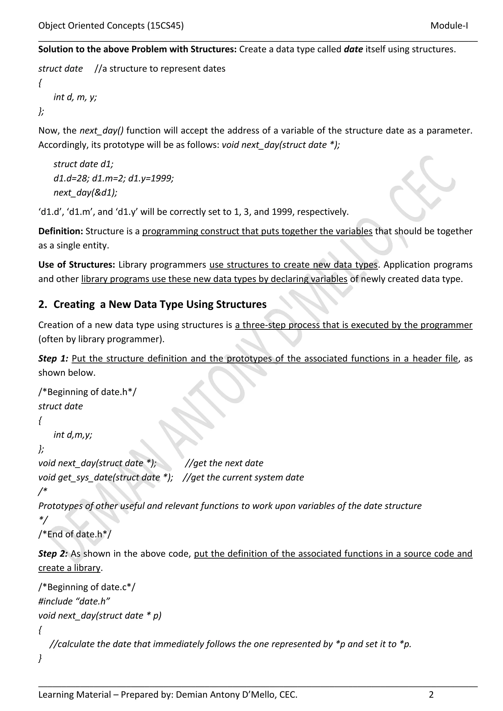 Java Vtu Object Oriented Concepts 18cs45 Module I Pdf