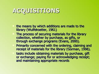 MODULE - I (ACQUISITION) | PPT