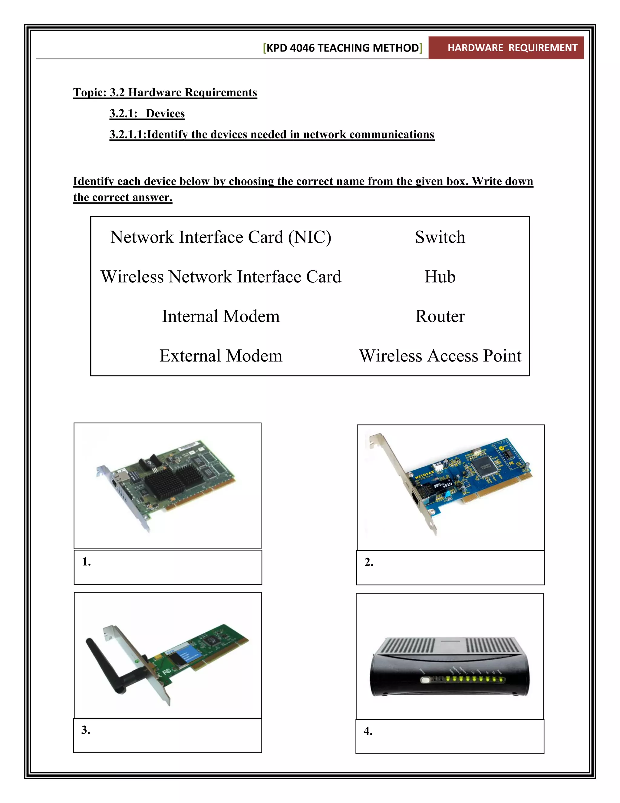 Module - Identify Hardware | PDF