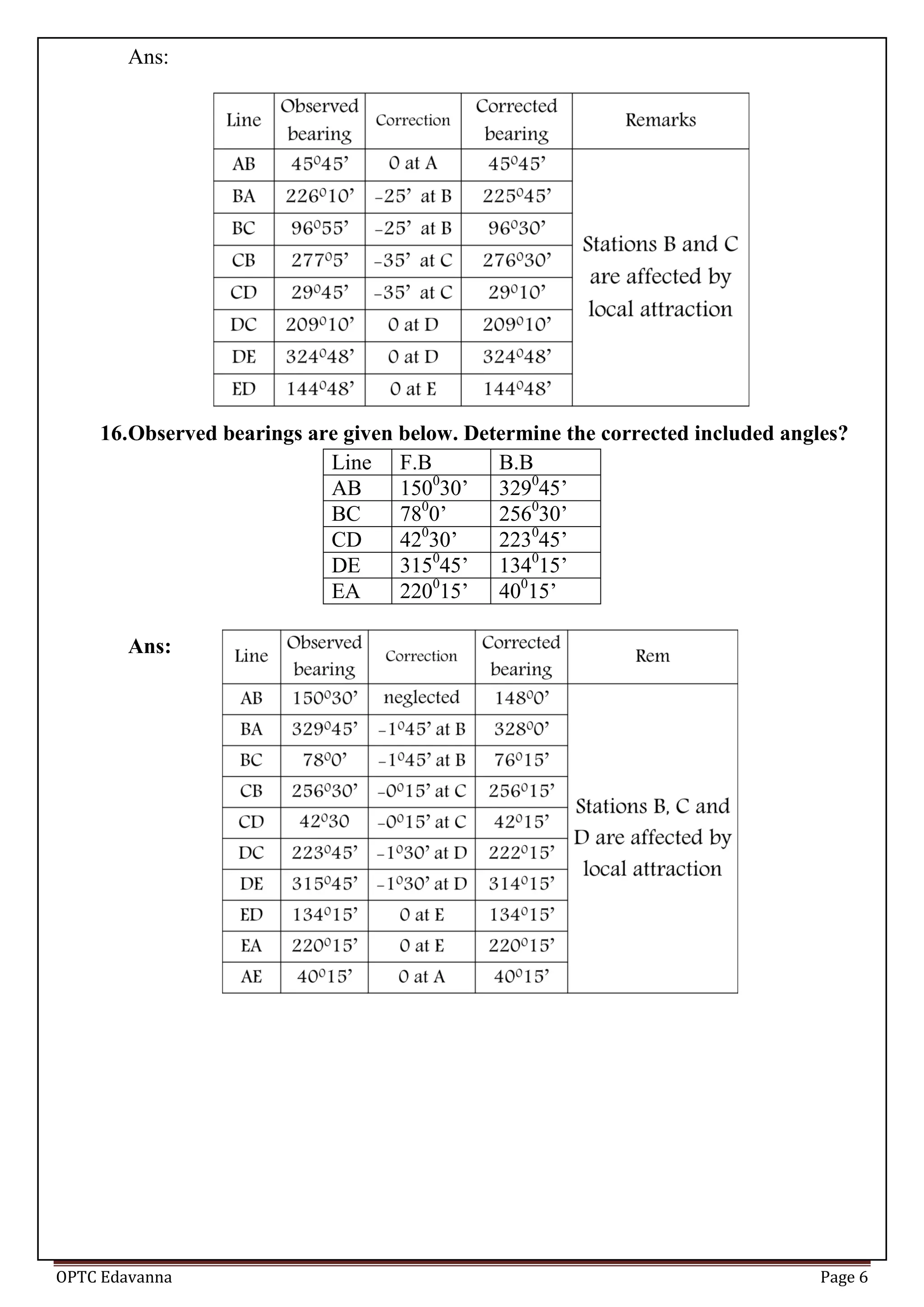 Surveying - Module II - compass surveying | PDF