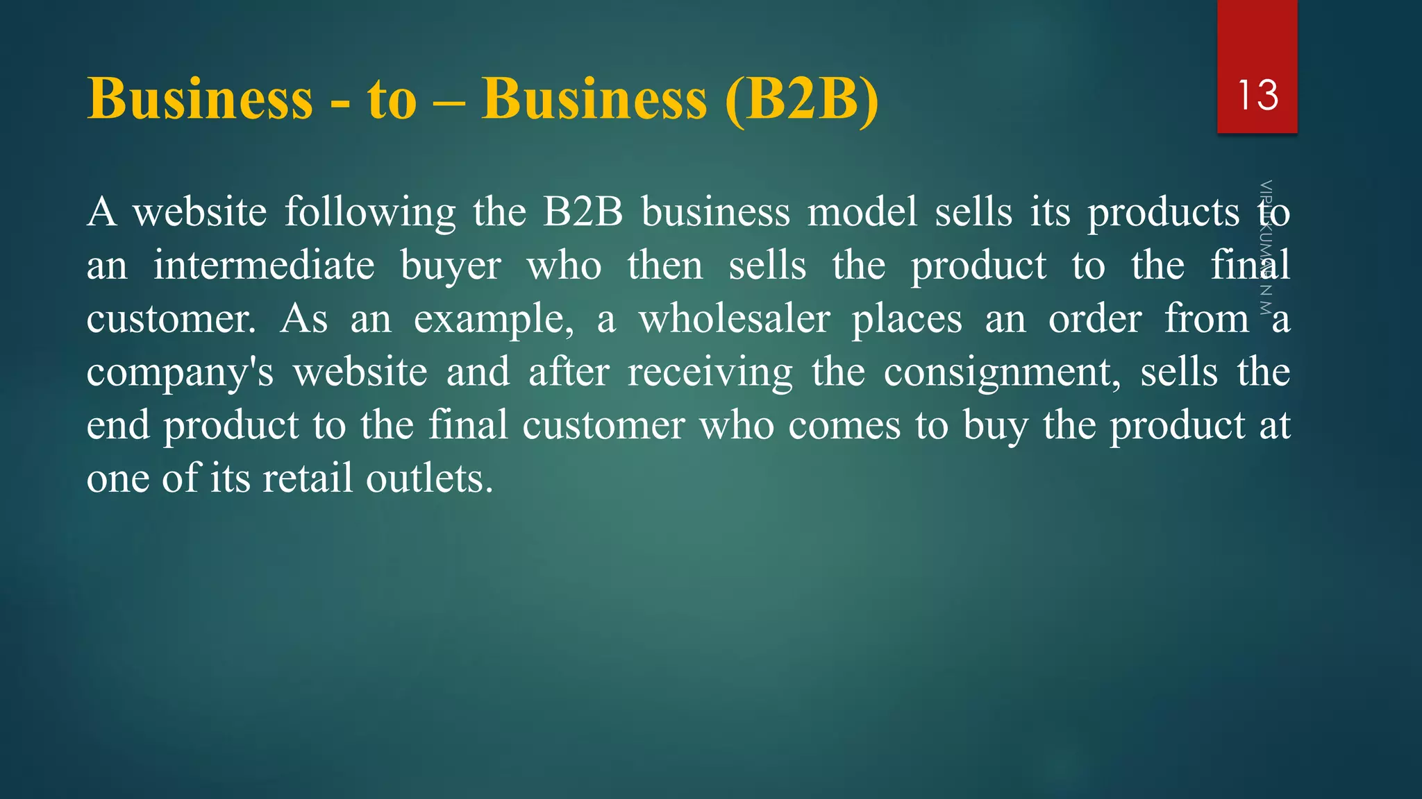 E- Commerce Business Models | PDF