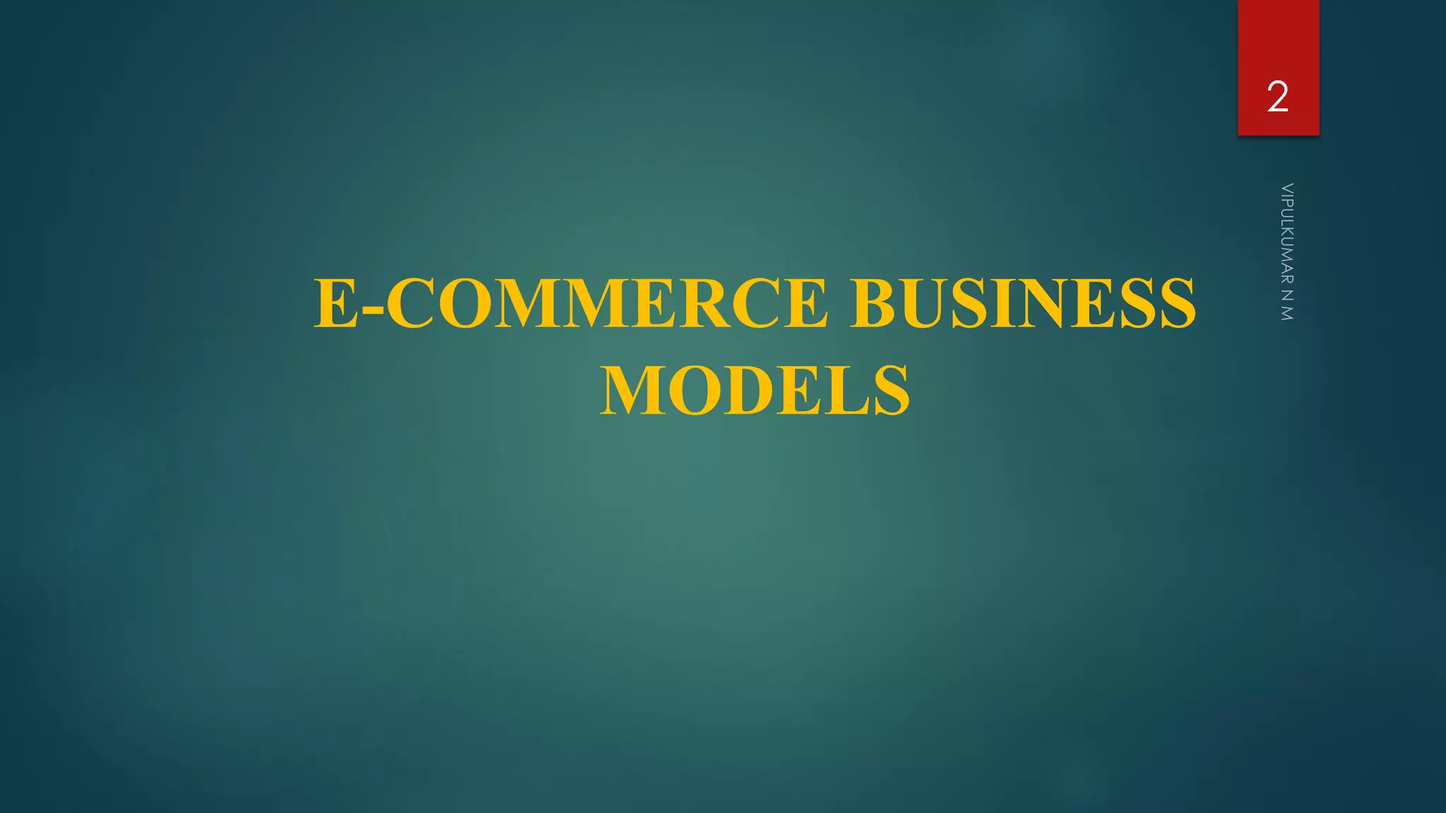 E- Commerce Business Models | PDF