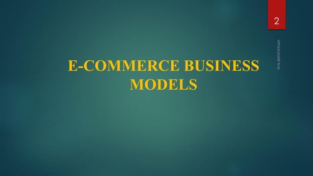 E- Commerce Business Models | PDF