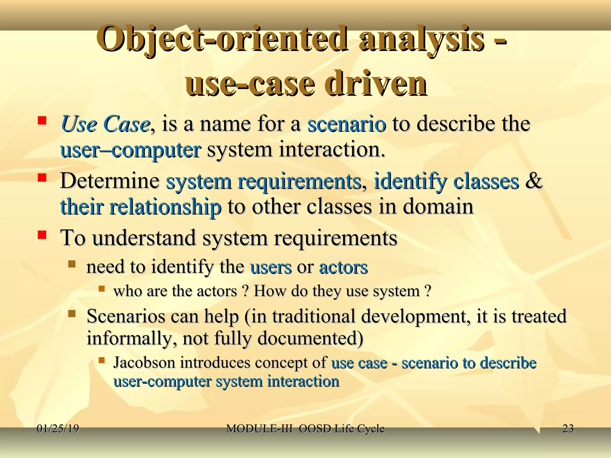 Object Oriented System Design | PPT