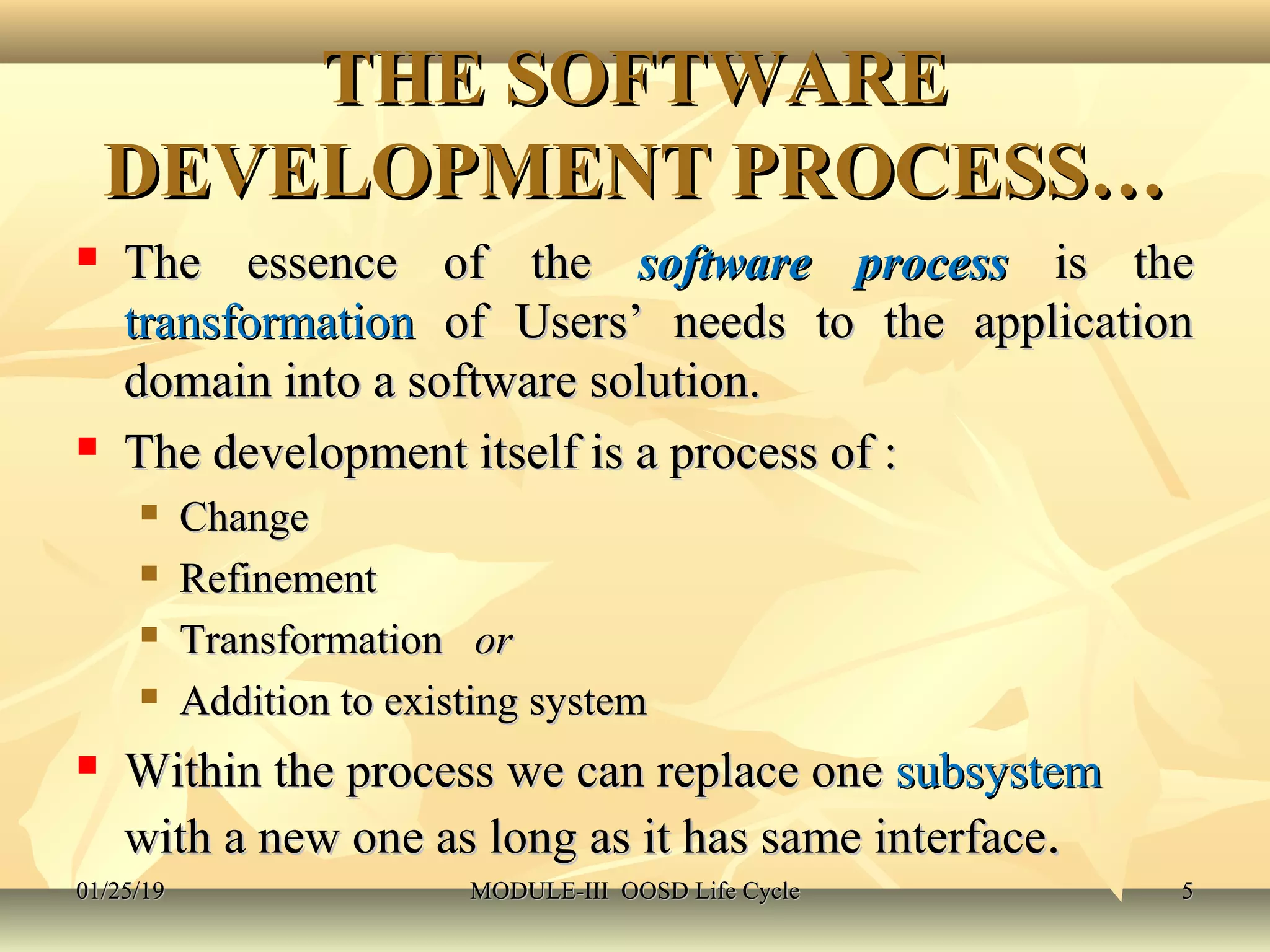Object Oriented System Design | PPT
