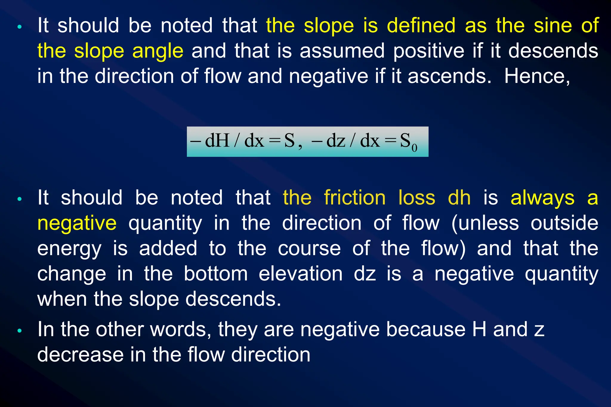 Module-III Varried Flow.pptx GVF Definition, Water Surface Profile Dynamic Equation of GVF ...