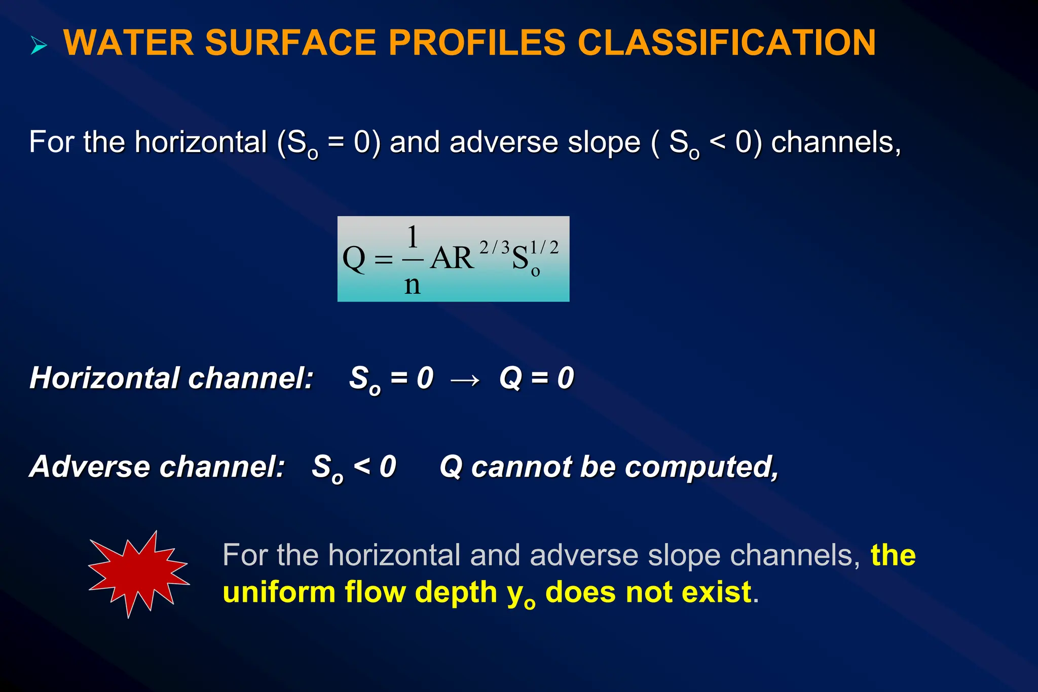 Module-III Varried Flow.pptx GVF Definition, Water Surface Profile ...