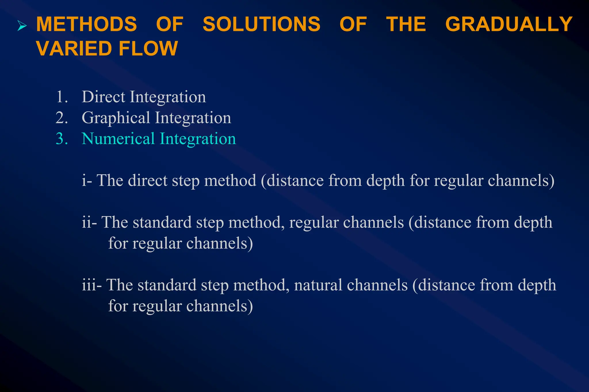Module-III Varried Flow.pptx GVF Definition, Water Surface Profile ...