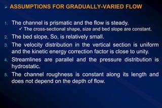 Module-III Varried Flow.pptx GVF Definition, Water Surface Profile ...