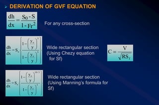 Module-III Varried Flow.pptx GVF Definition, Water Surface Profile ...