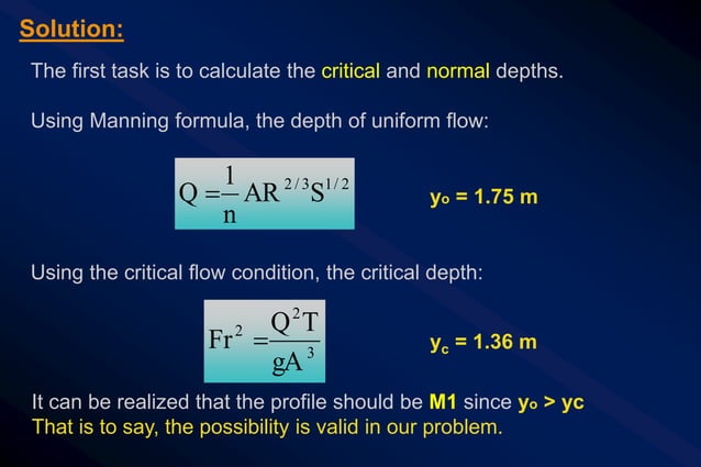 Module-III Varried Flow.pptx GVF Definition, Water Surface Profile ...
