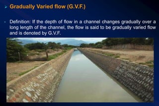 Module-III Varried Flow.pptx GVF Definition, Water Surface Profile ...