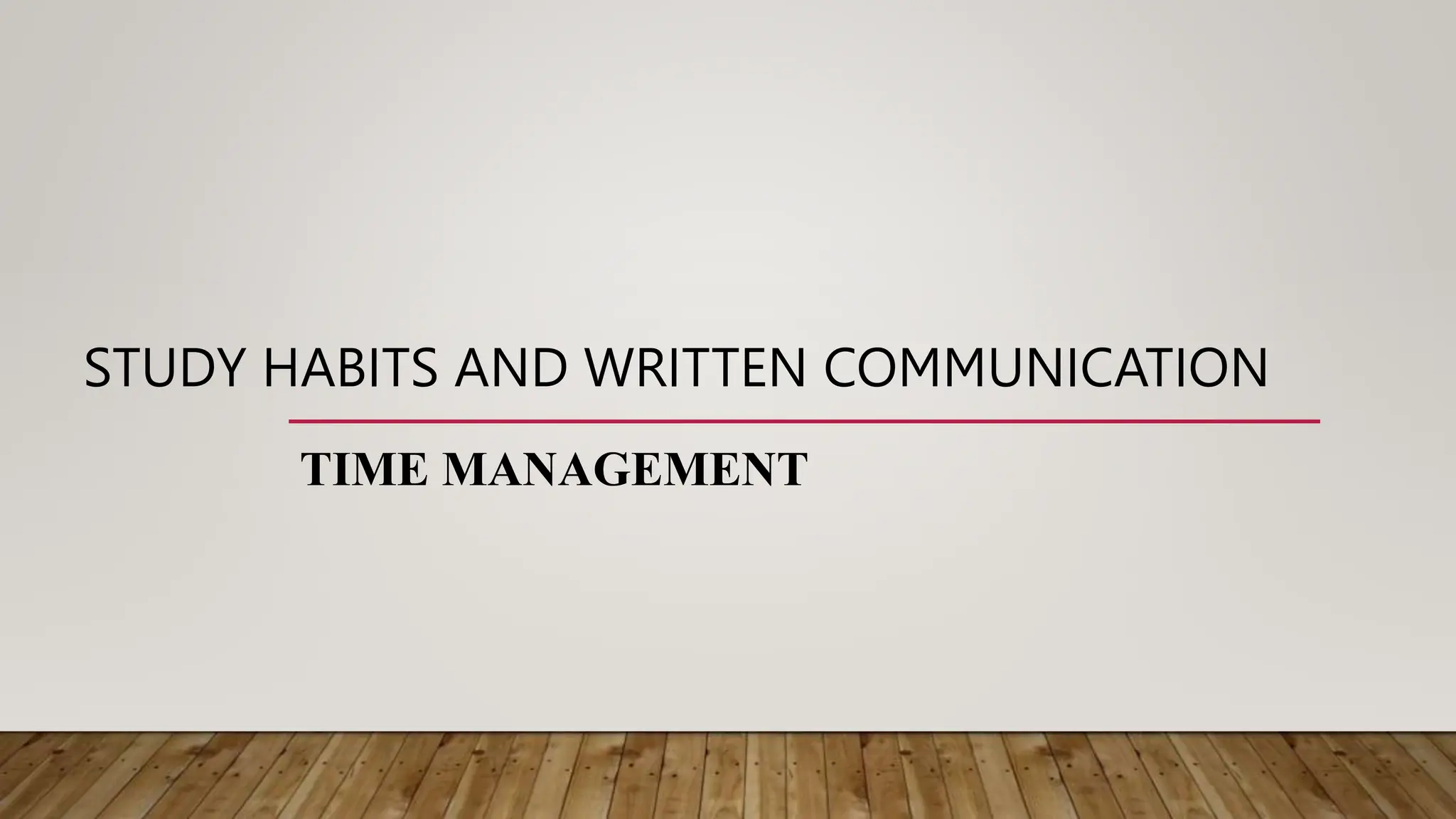 Module-II TIME MANAGEMENT understanding Human Nature.pptx