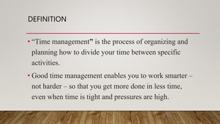Module-II TIME MANAGEMENT understanding Human Nature.pptx