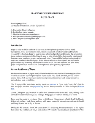 module-in-paper-craft HANDICRAFT 101.docx