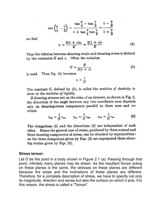 Theory of Elasticity | PDF