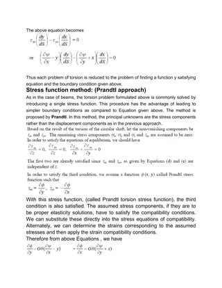 Theory of Elasticity | PDF