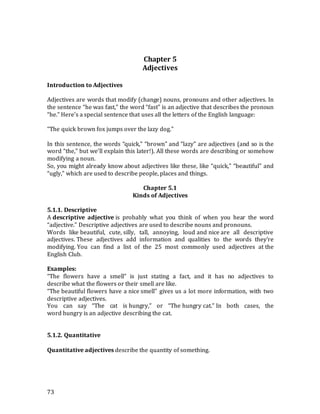 Parts of Speech - English Module | PDF