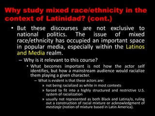 Mixed Race Latinidad | PPTX