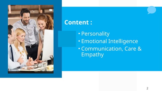 Module - Touch The Heart - Personality, Emotional Intelligence, Communication, Care Empathy QG ...