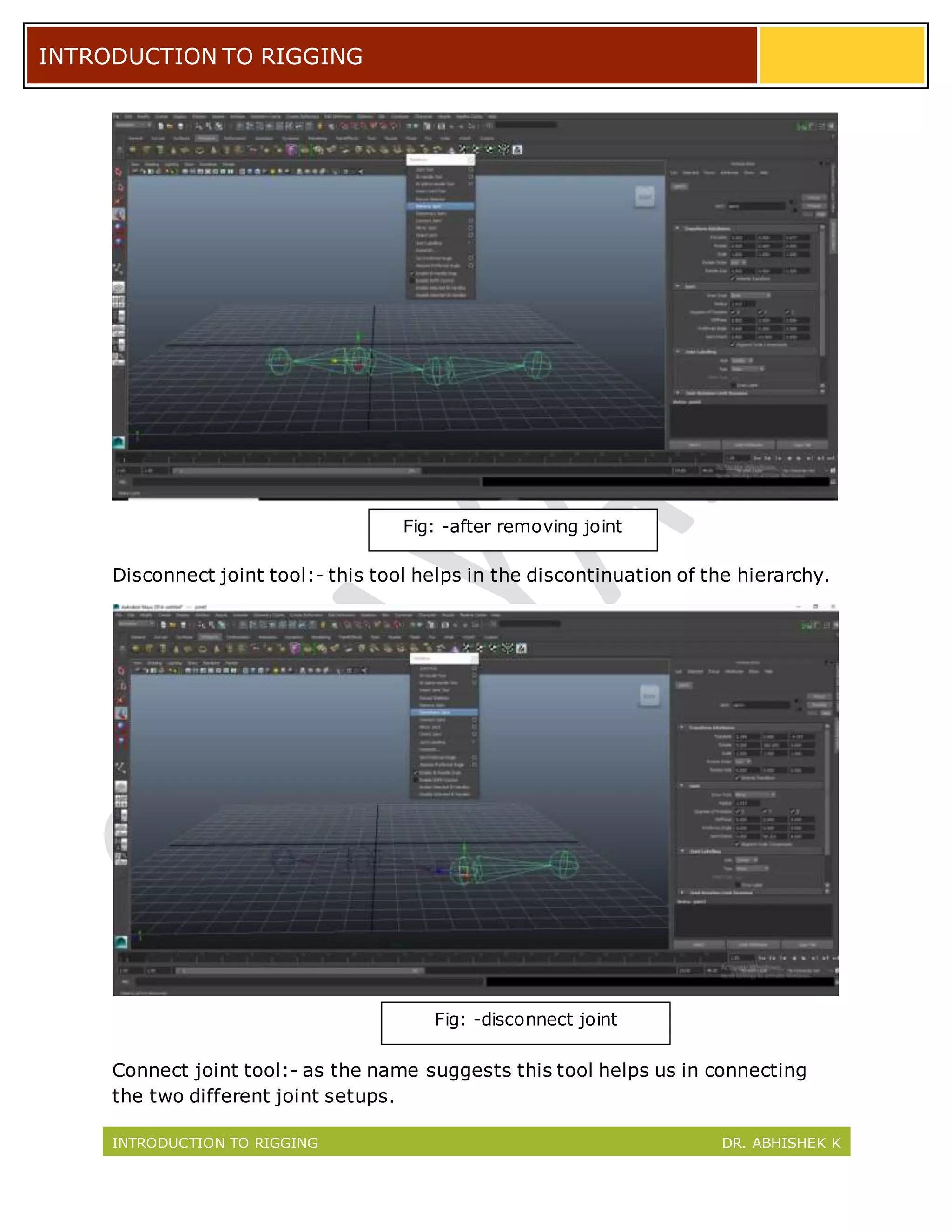 Module 019 introduction to bone setup, rigging character_e_text | DOCX