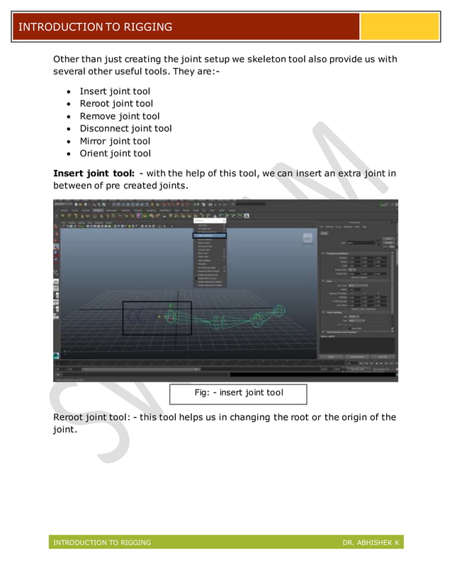 Module 019 introduction to bone setup, rigging character_e_text | DOCX