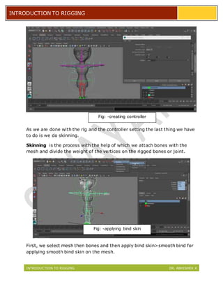 Module 019 introduction to bone setup, rigging character_e_text | DOCX