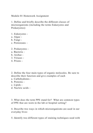 Module 01 Homework Assignment1. Define and briefly describe the .docx
