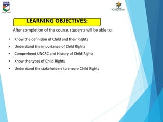 Module 01 introduction to child rights | PPTX
