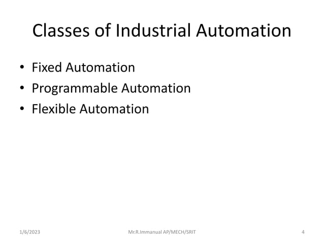 module_01_Introduction to robotics.pptx | Robotics | Technology & Computing