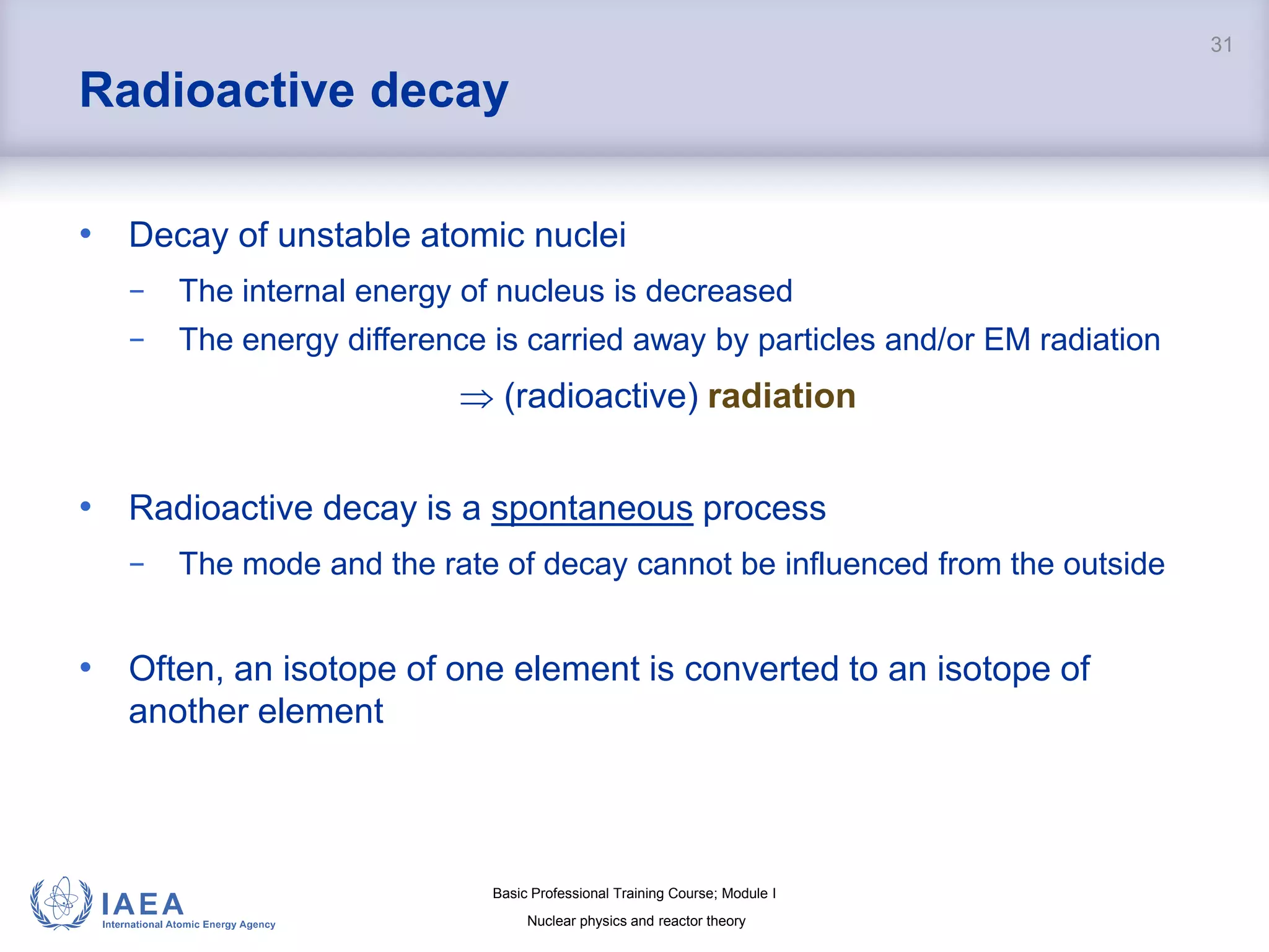 Module01 nuclear physics and reactor theory | PPTX