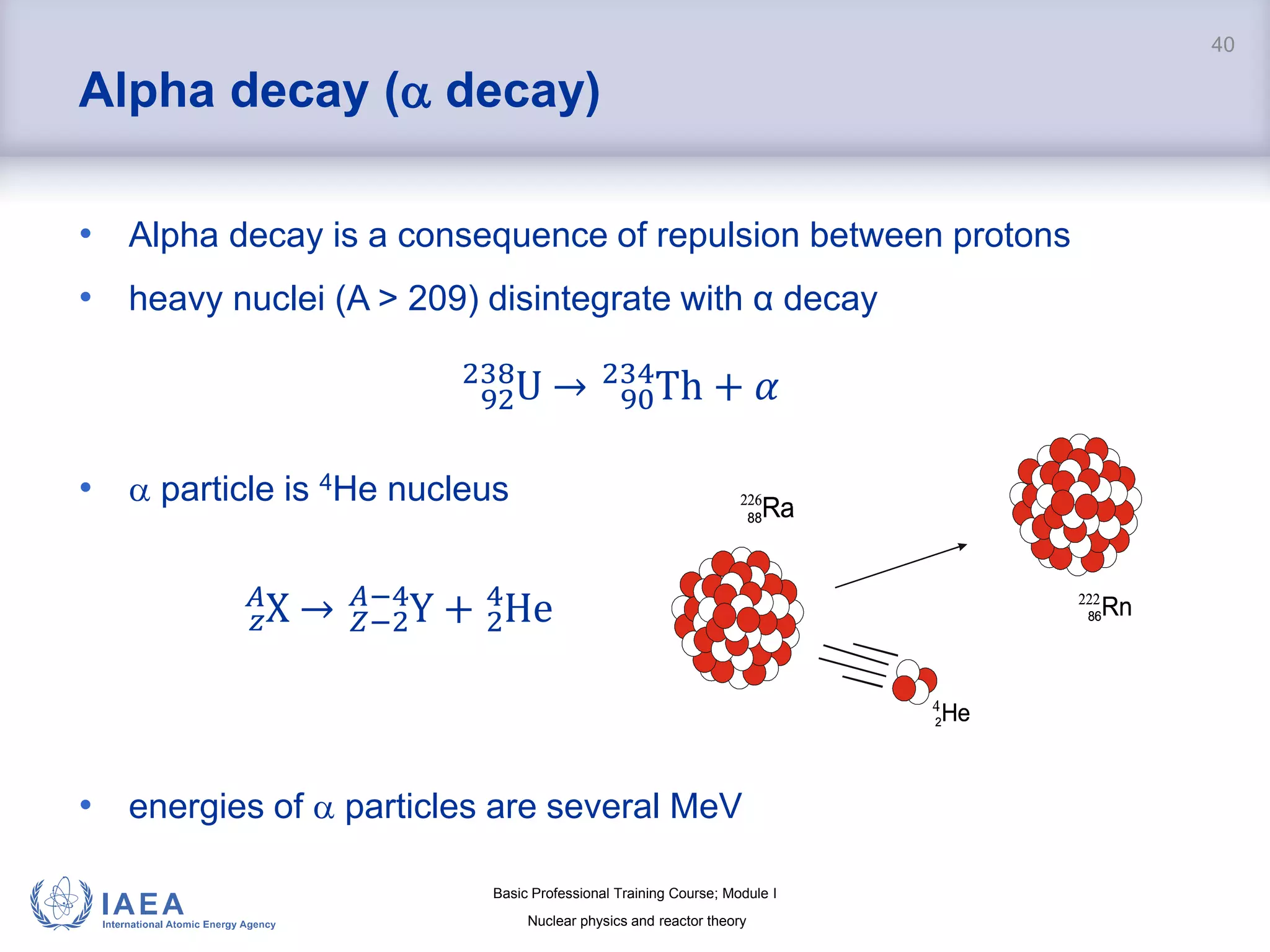 Module01 nuclear physics and reactor theory | PPTX | Physics | Science