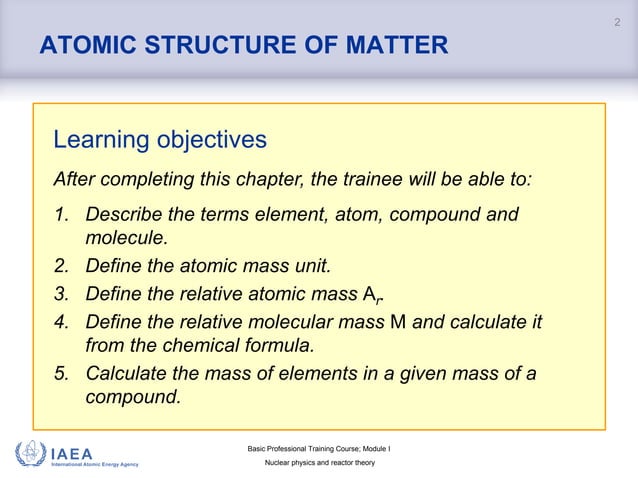 Module01 nuclear physics and reactor theory | PPTX | Physics | Science