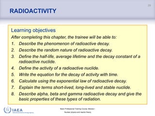 Module01 nuclear physics and reactor theory | PPTX
