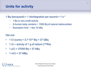Module01 nuclear physics and reactor theory | PPTX