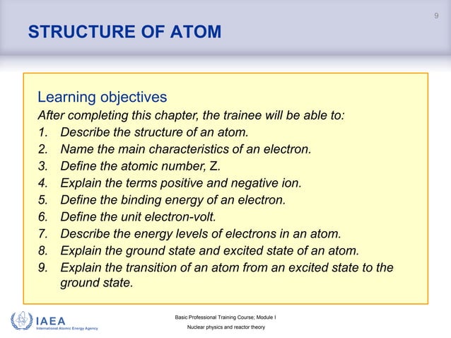 Module01 nuclear physics and reactor theory | PPTX | Physics | Science