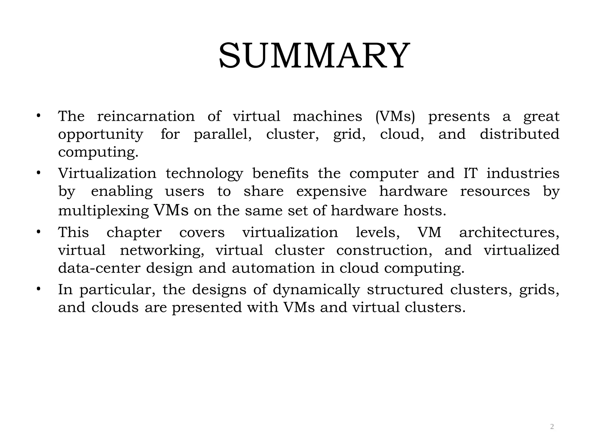 MODULE 02 - CLOUD COMPUTING-Virtual Machines and Virtualization of ...
