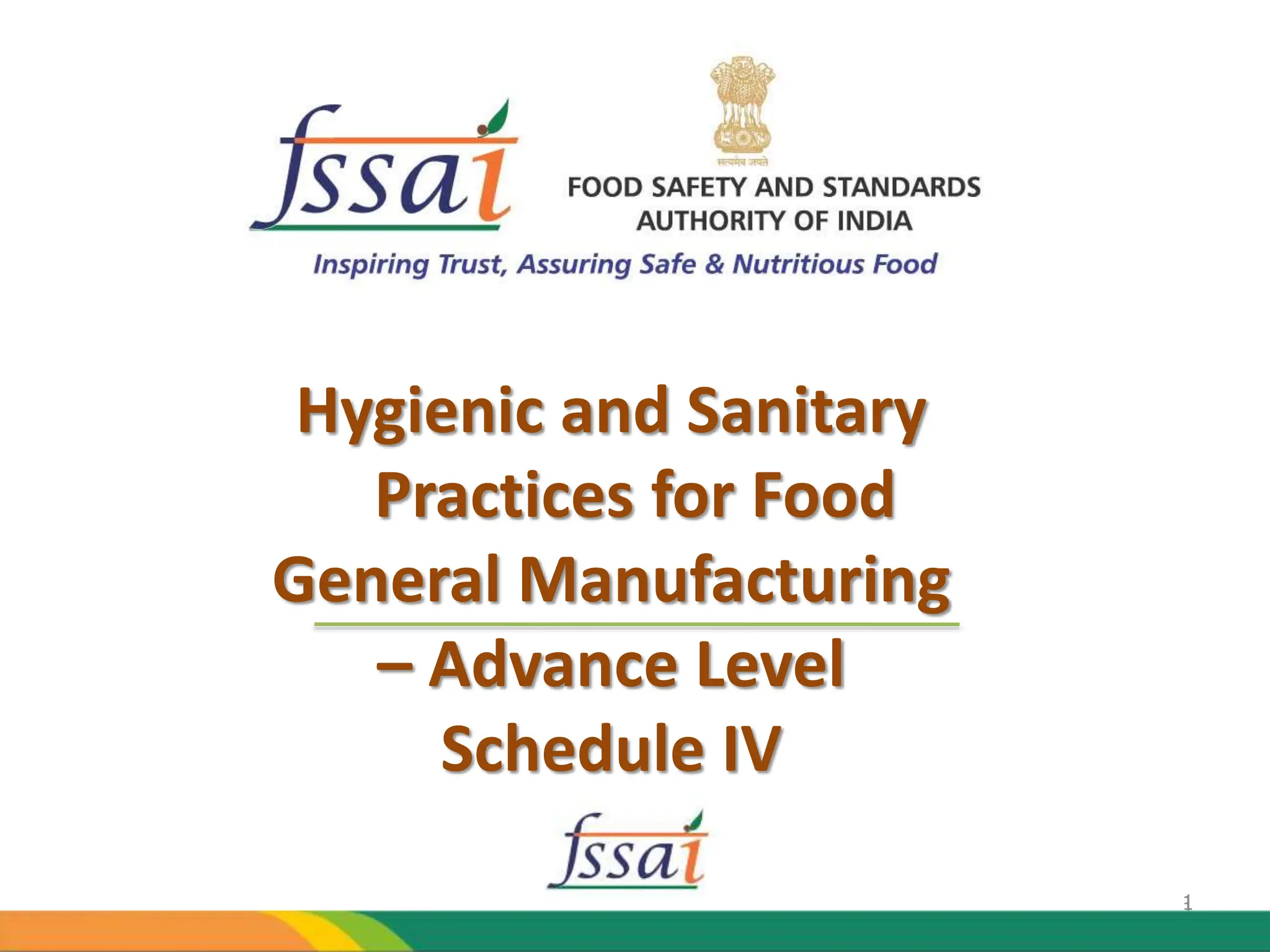 Hygienic and Sanitary Practices for Food General Manufacturing | PPT