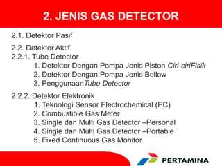 MODULE 02 ALAT DETEKSI GAS TRAINING HSE BASIC | PDF