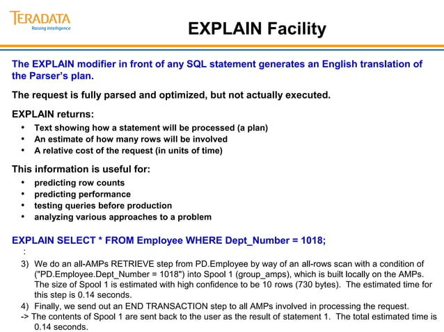 Module 02 teradata basics | PPT