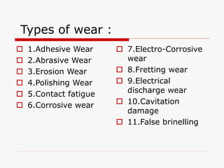 Module 02 wear mechanism | PPT
