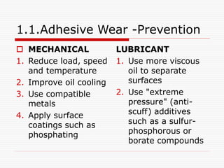 Module 02 wear mechanism | PPT