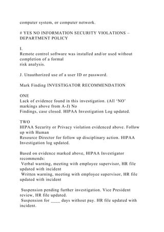 Module 03 Assignment - HIPAA Scenario An Admission to the .docx