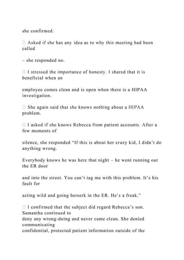 Module 03 Assignment - HIPAA Scenario An Admission to the .docx