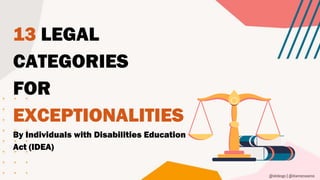 LEARNING DISABILITIES AND EXCEPTIONALITIES | PPTX