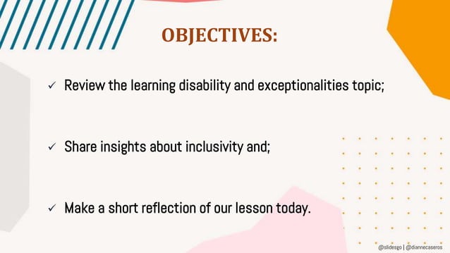 LEARNING DISABILITIES AND EXCEPTIONALITIES | PPTX