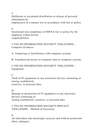 Module 04 Assignment - HIPAA Scenario Security Assignment .docx